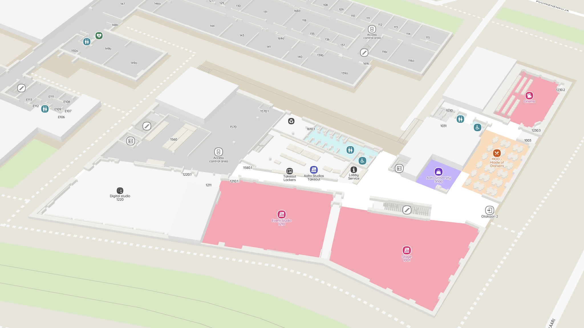 Marsio on Campus Map – Aalto Studios at Aalto University